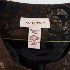 Covington | Jackets & Coats | Covington Jacket Lin Brown W Gold ...